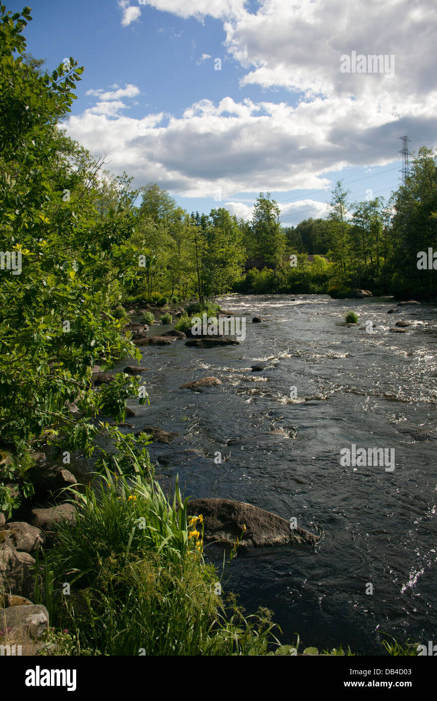 Morrum River at Kaeringahejan's nature reserve. Sweden Stock Photo - Alamy