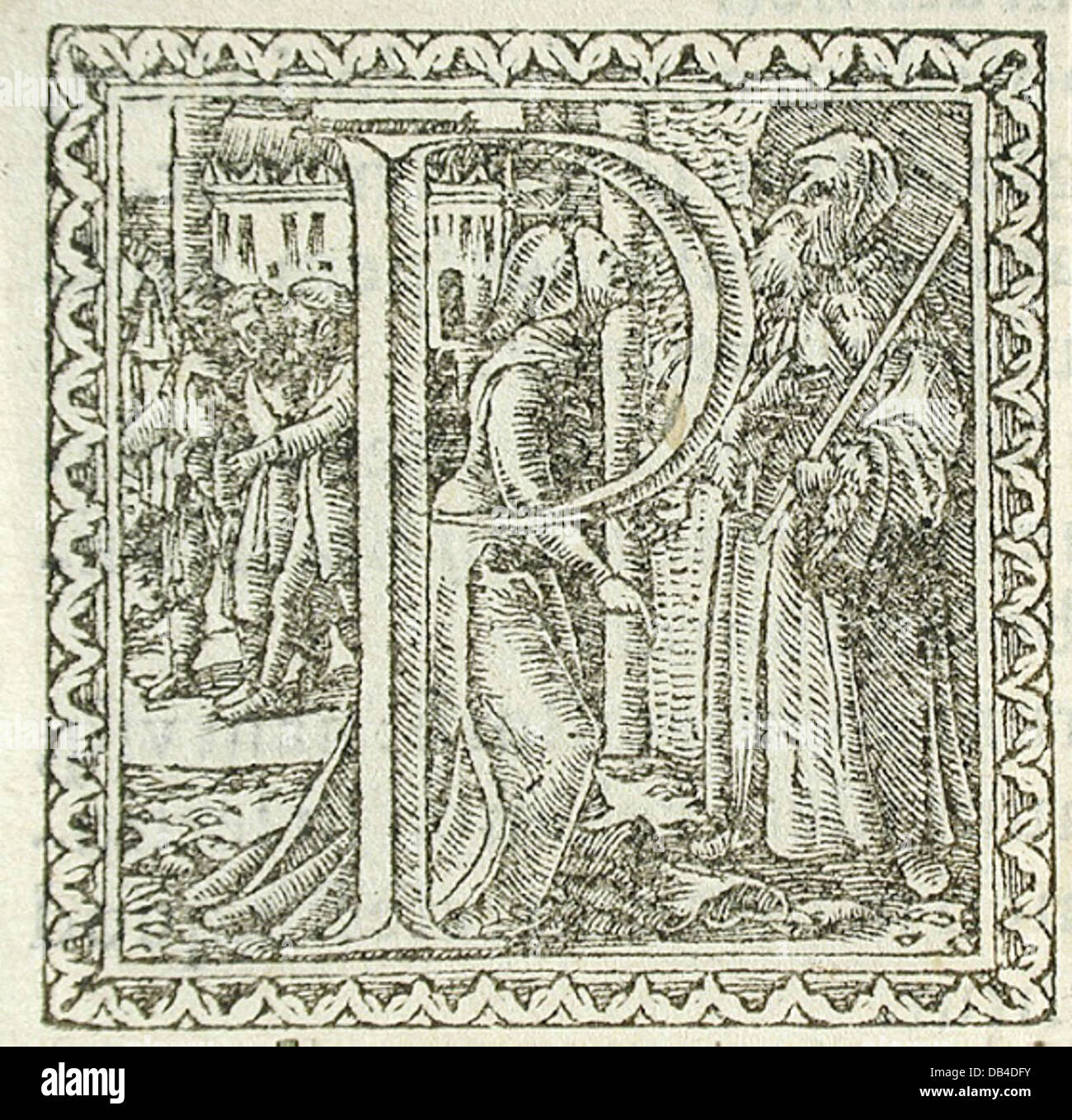 This collection of nineteen ornamental letters features intricate ...