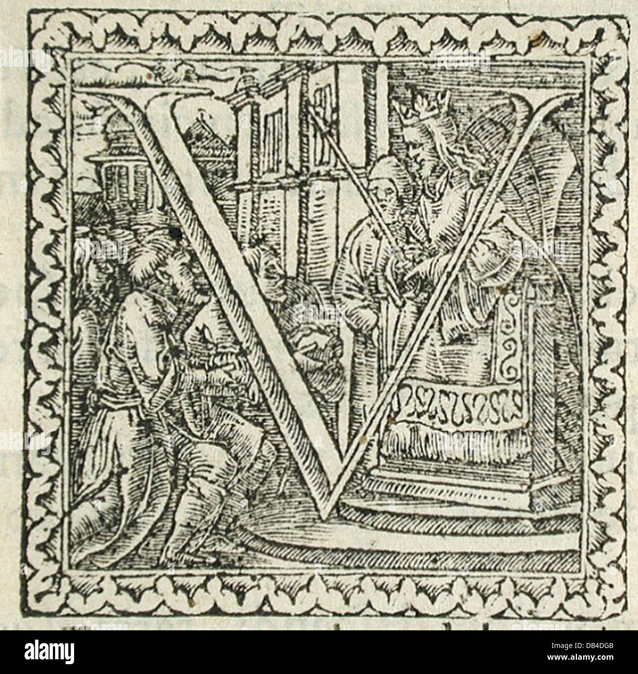 This collection of ornamental letters, which includes the letters V, I ...