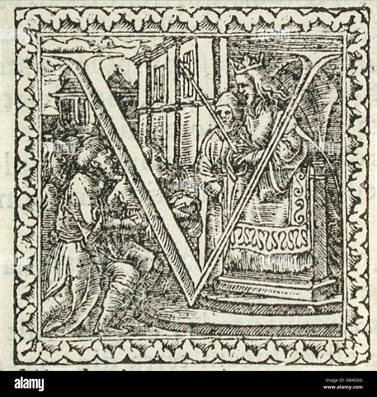 This series of ornamental letters, designed with intricate patterns ...