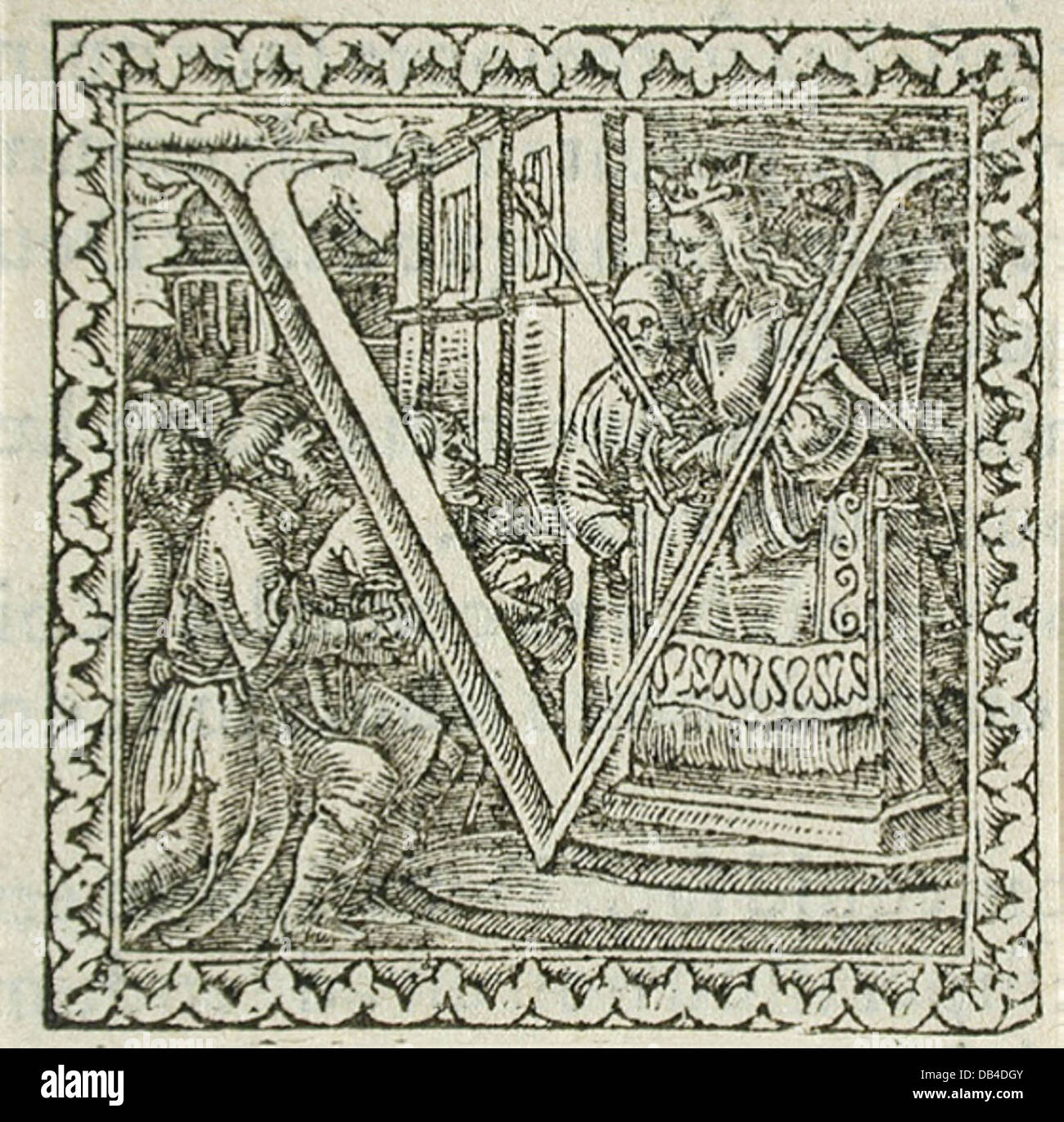 Illuminated manuscript alphabet hi-res stock photography and images - Alamy