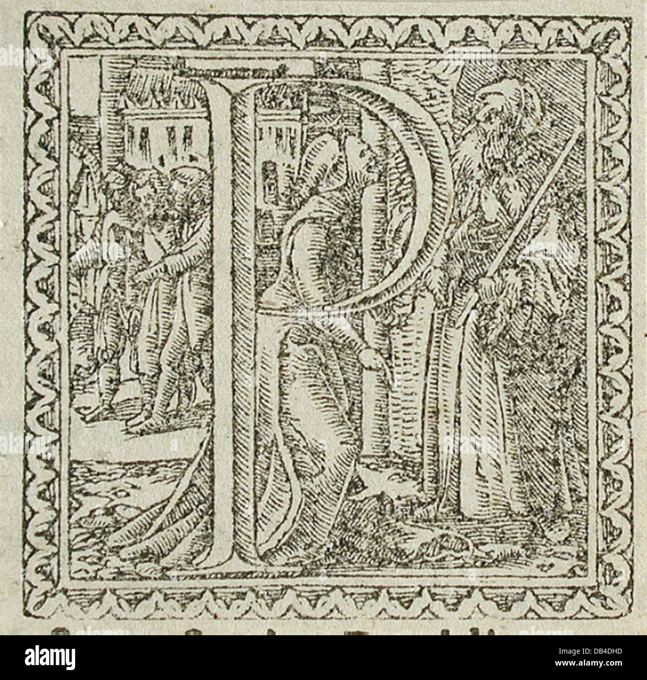 This series of ornamental letters features intricate design work for ...