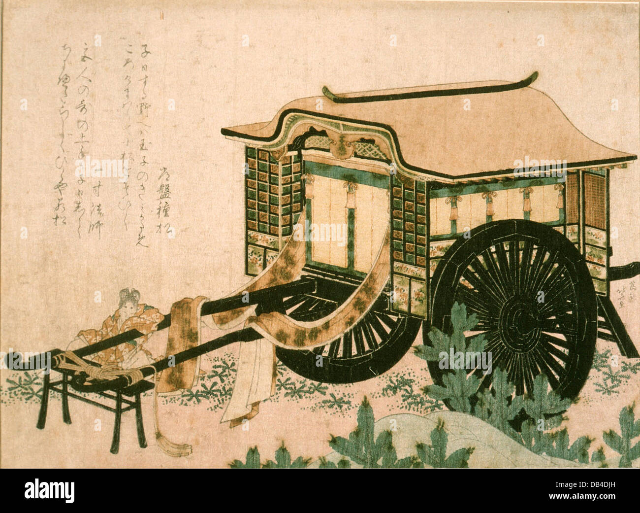 This depiction of a nobleman's cart reflects the artistic traditions ...