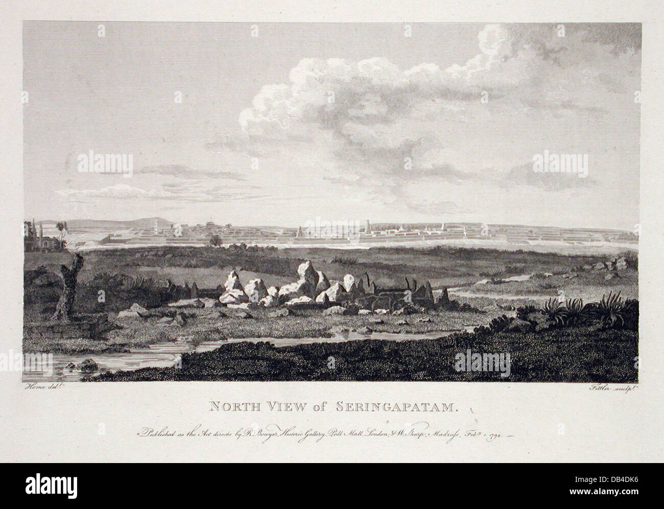 North View of Seringapatam M.73.14.1 Stock Photo - Alamy