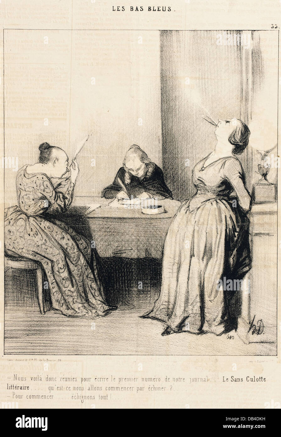 This artwork depicts a group of women coming together to write the ...
