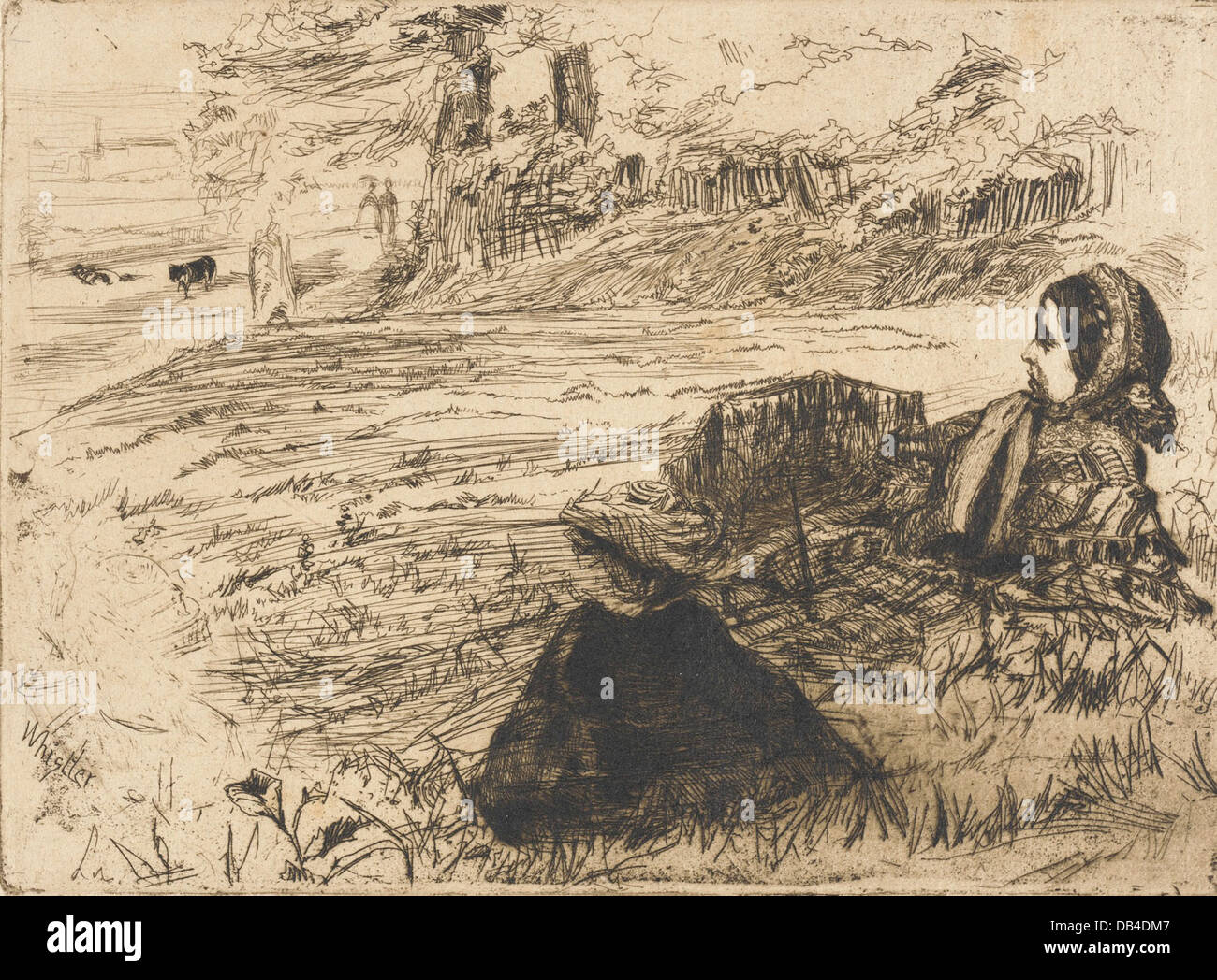 This sculpture depicts a nursemaid and child in an intimate moment ...