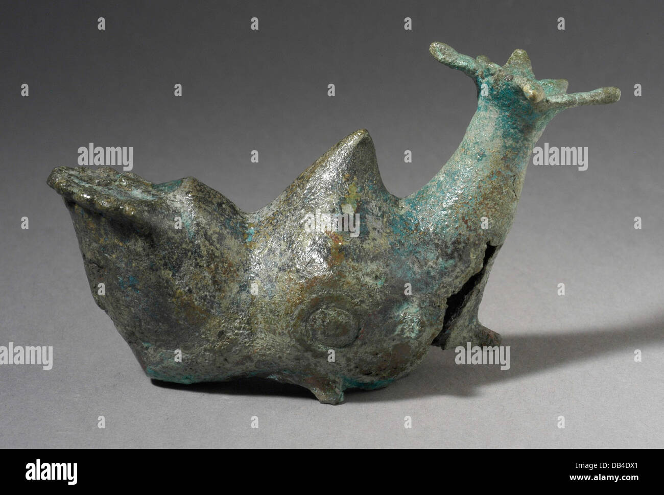 This ancient oil lamp from the LACMA collection features a simple yet ...