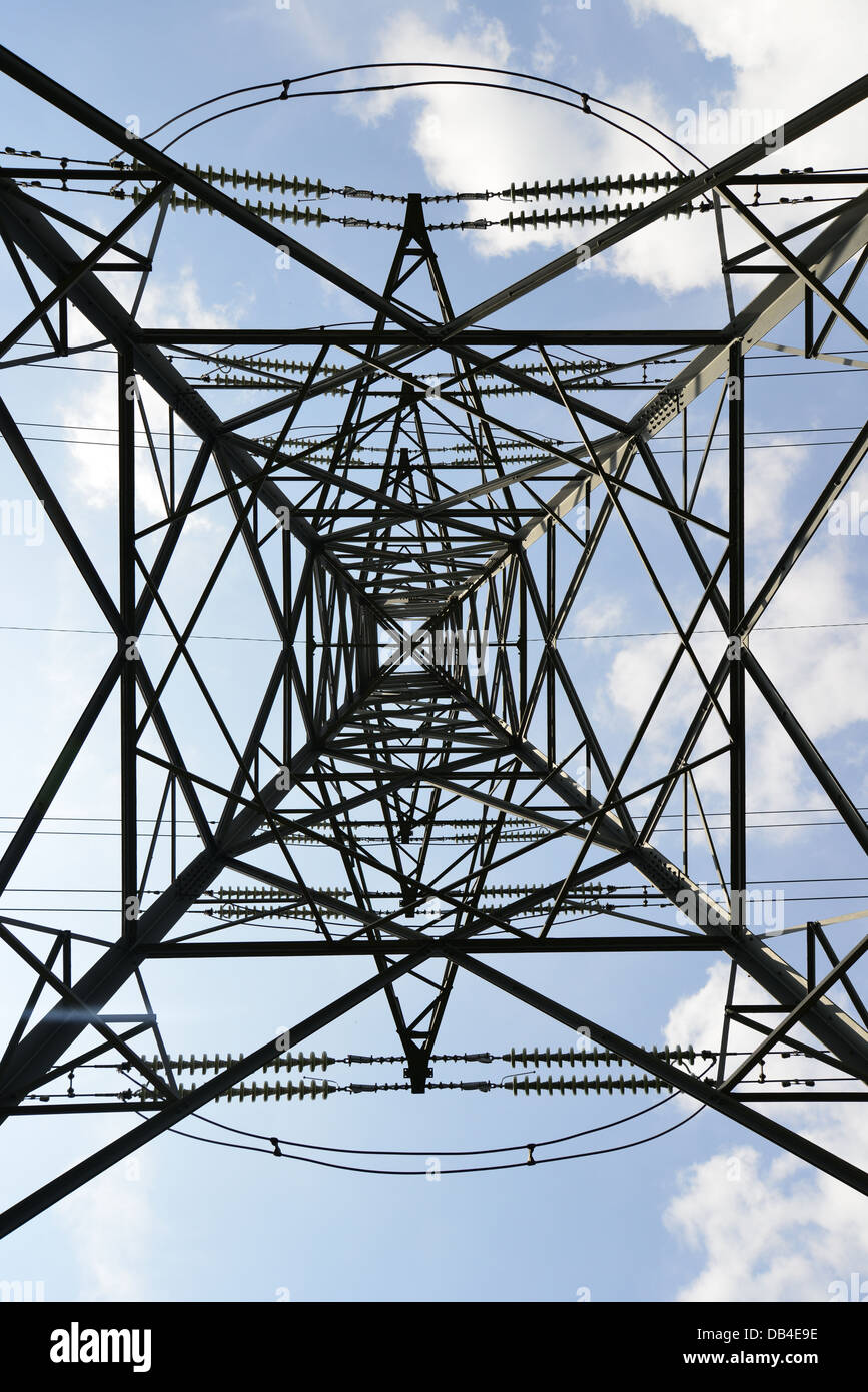 Electricity pylon, Moor Lane, Chessington, Royal Borough of Kingston ...