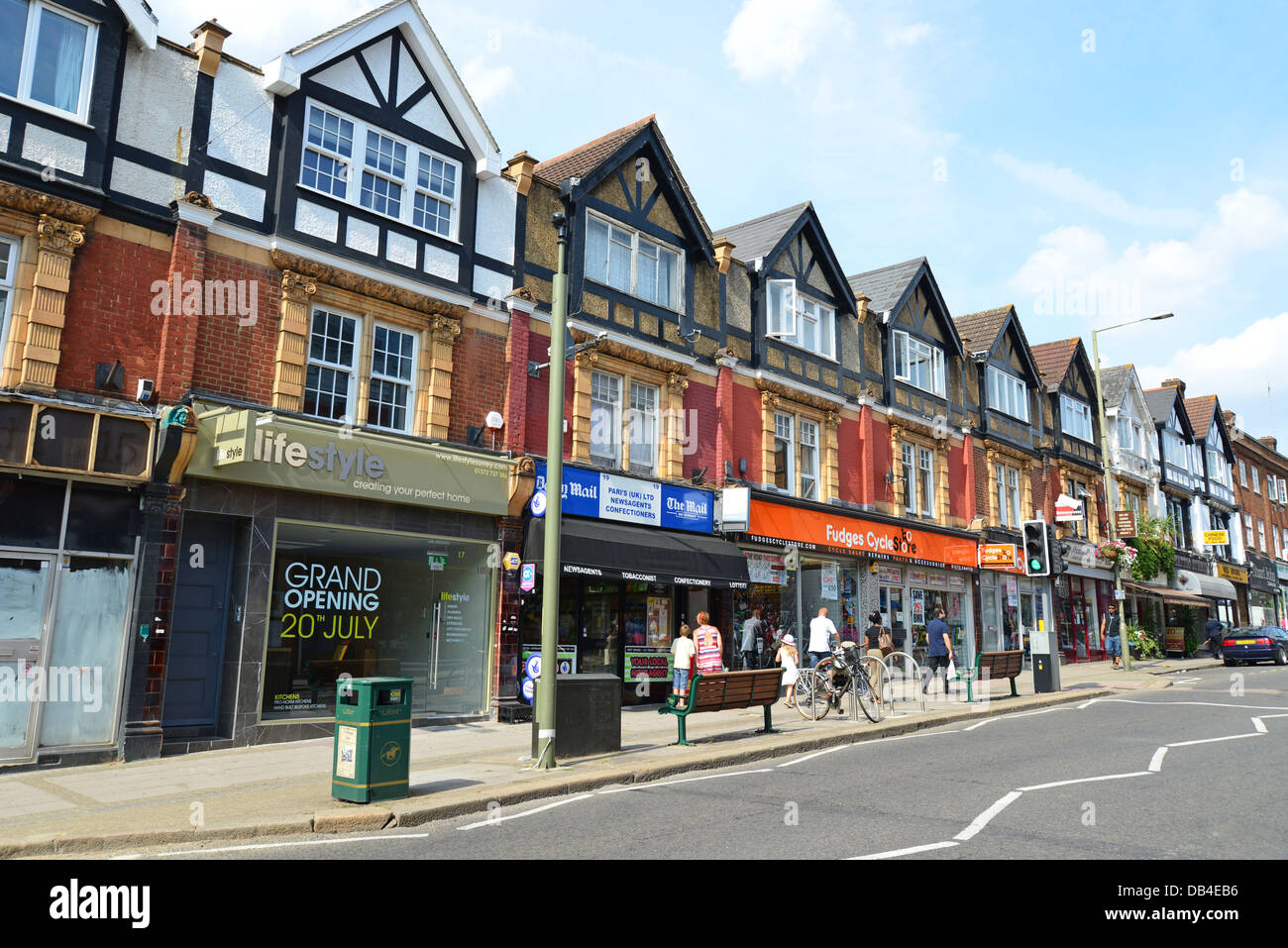 Upper High Street, Epsom, Surrey, England, United Kingdom Stock Photo ...