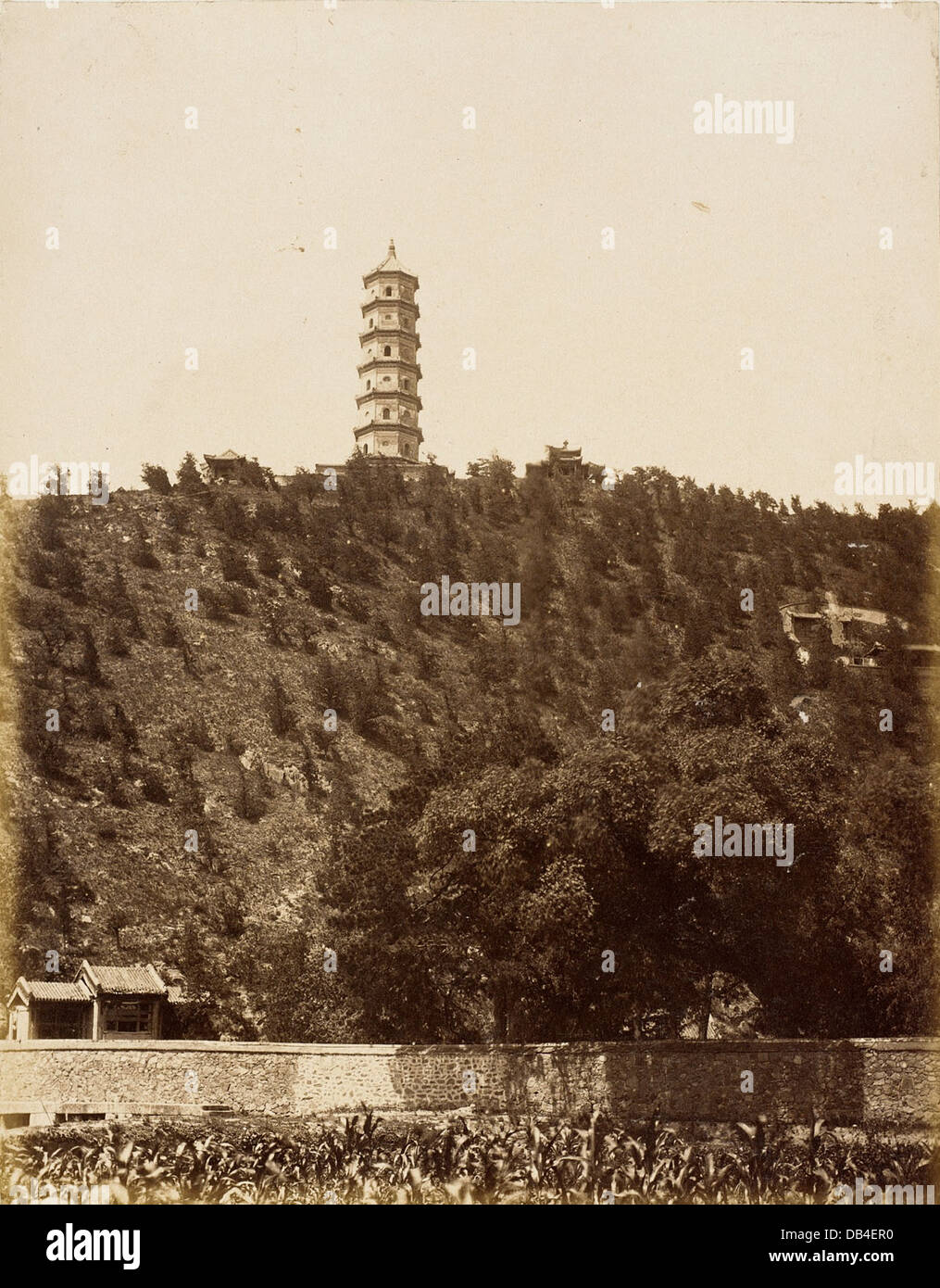 A pagoda located at the Old Summer Palace, Yu-chuan Shan, Jade Spring ...