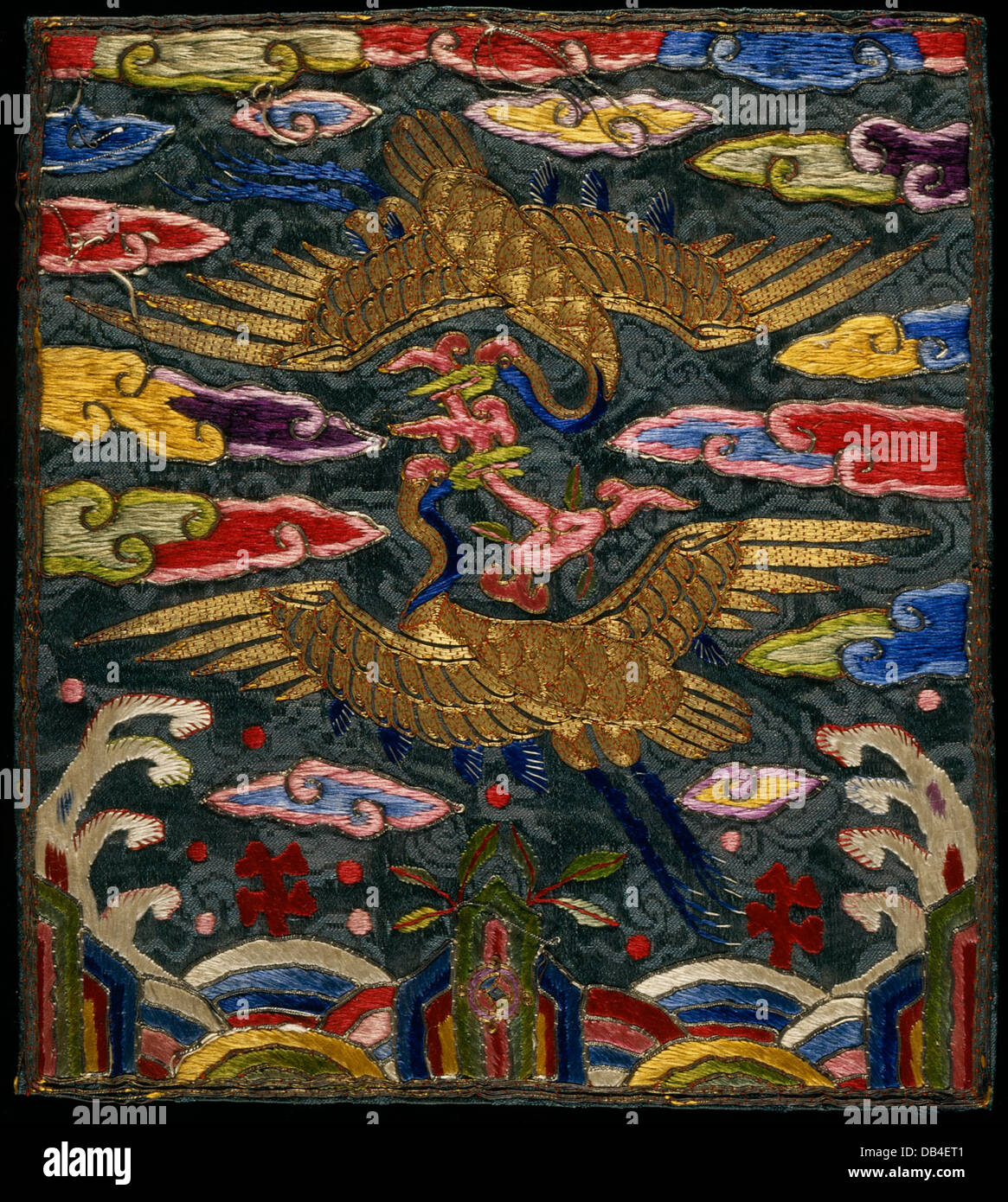 These badges, representing the upper civil rank, feature two cranes as ...