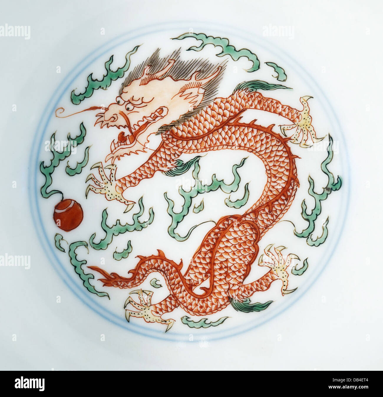 Dragons chasing flaming pearl hi-res stock photography and images - Alamy