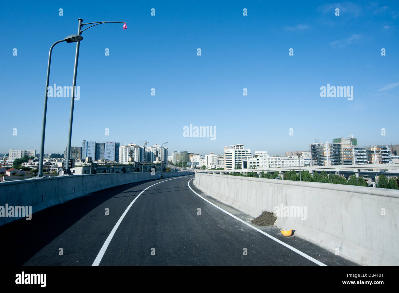 Panoramic city overpass Stock Photo - Alamy