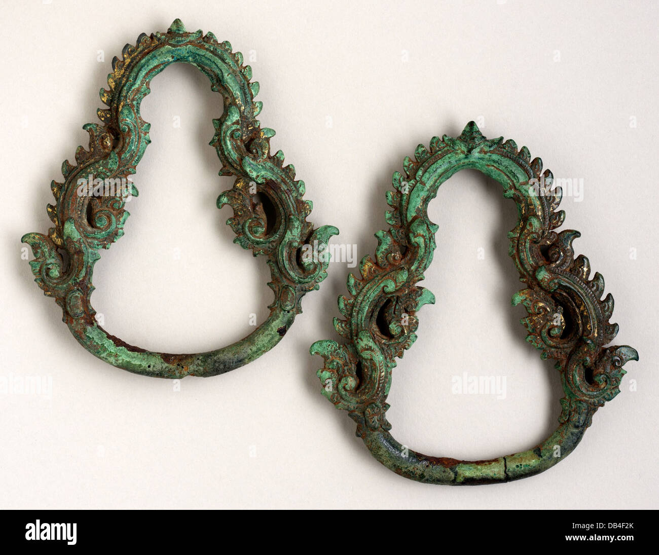 These two palanquin rings were used in ancient transportation, part of ...
