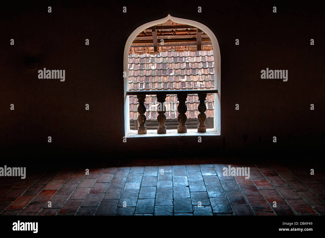 View through vintage window, India Stock Photo - Alamy