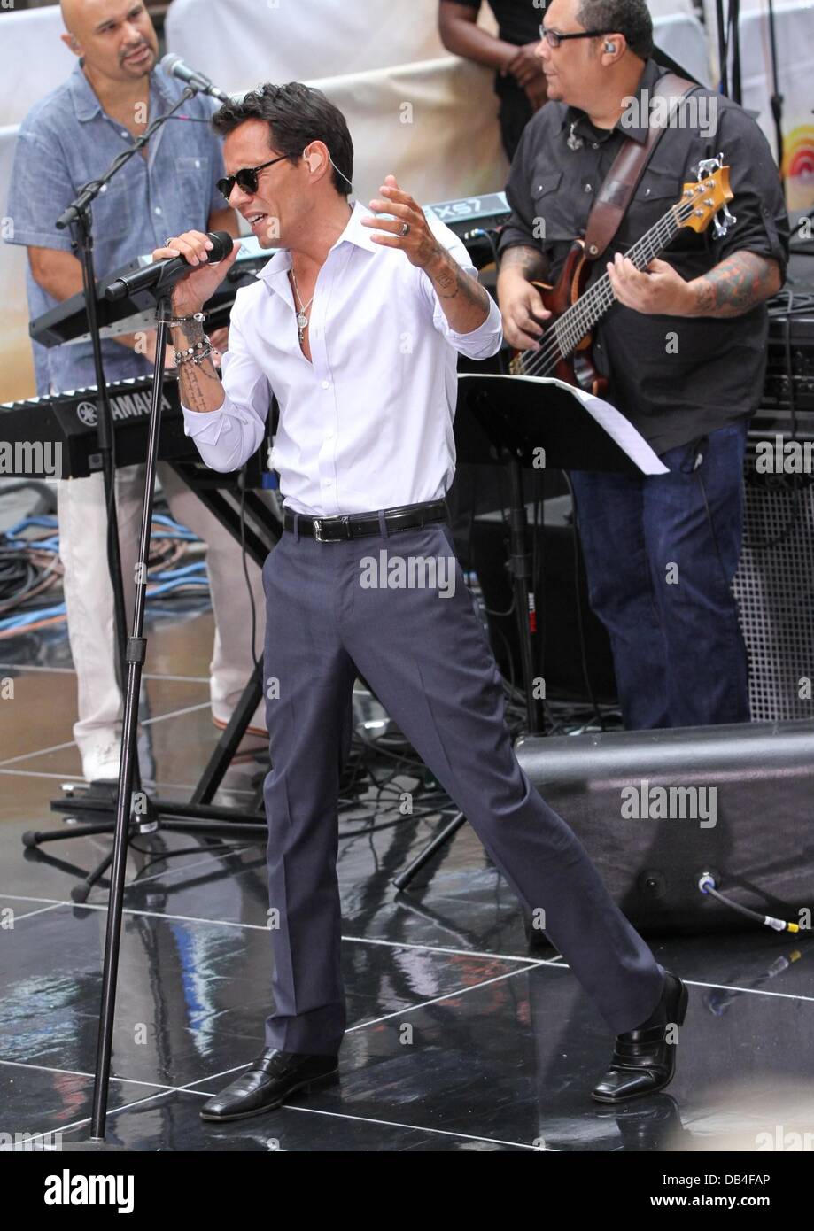 New York, NY. 23rd July, 2013. Marc Anthony on stage for NBC Today Show ...