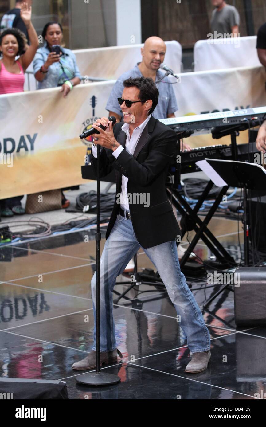 New York, NY. 23rd July, 2013. Marc Anthony on stage for NBC Today Show ...