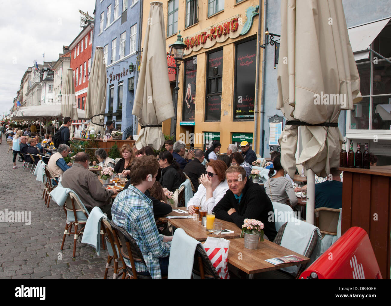 Copenhagen, Denmark, café street life Stock Photo - Alamy