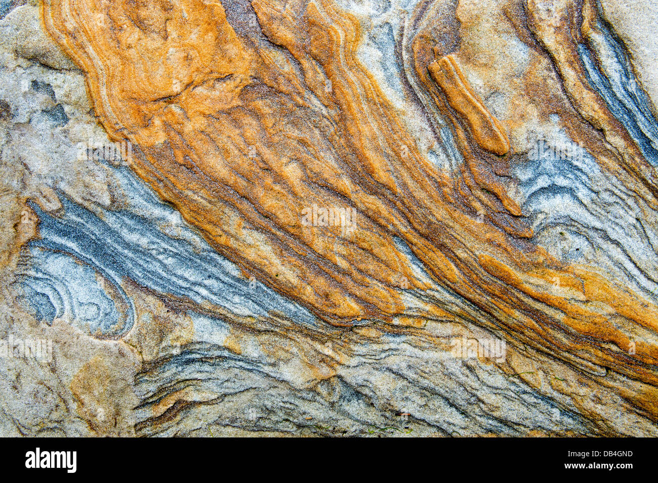 Sandstone rock strata pattern. Northumberland Coastline, England Stock ...