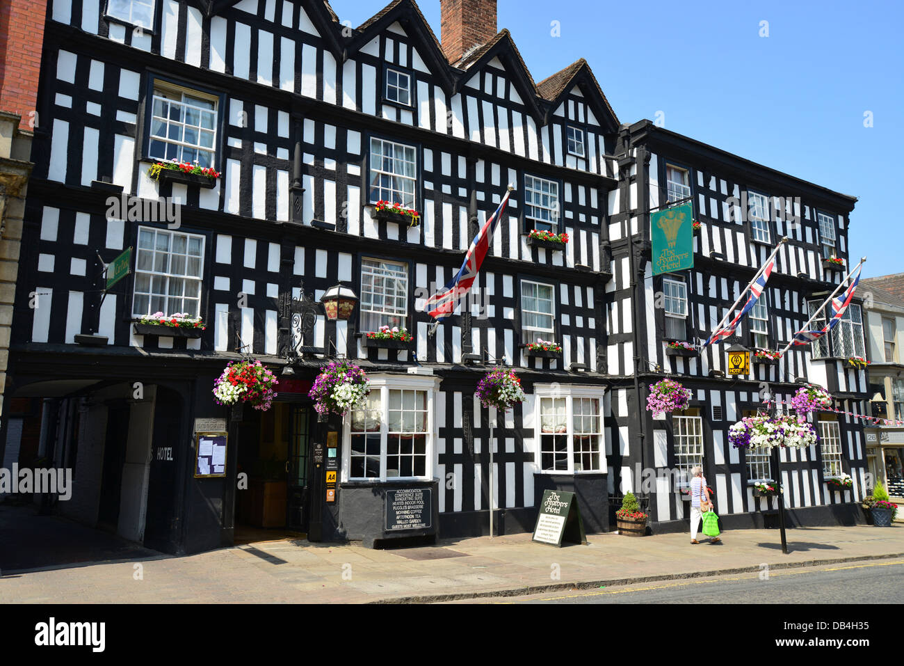 16th century The Feathers Hotel, High Street, Ledbury, Herefordshire ...