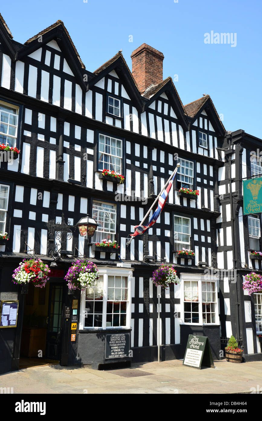 16th century the feathers hotel high street ledbury centre hi-res stock ...