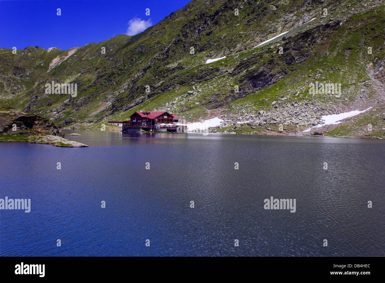 Landscape from Balea Lake in Romania Stock Photo - Alamy