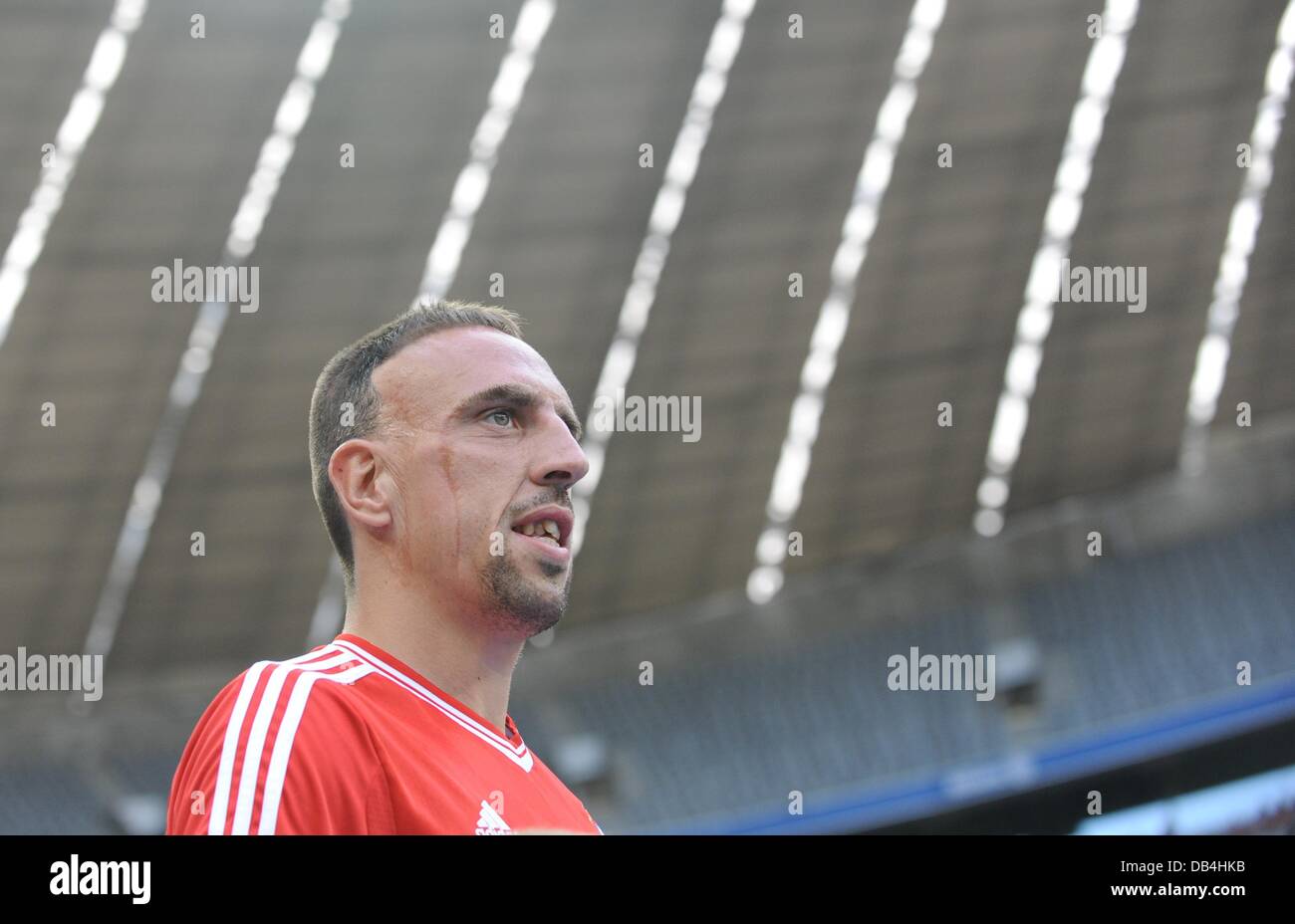 Munich, Germany. 23rd July, 2013. Franck Ribery attends the official ...