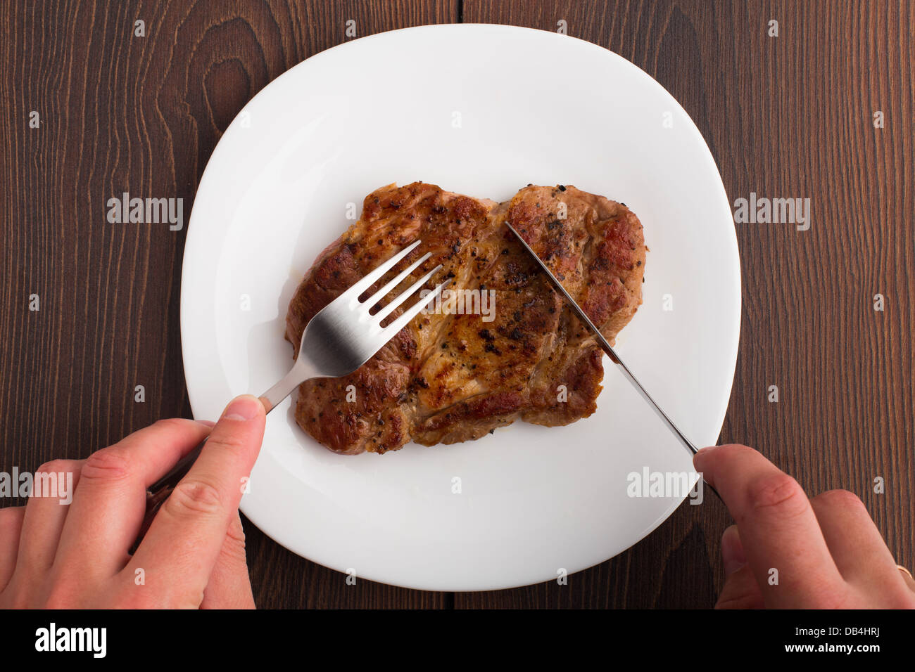Someone eating hi-res stock photography and images - Alamy