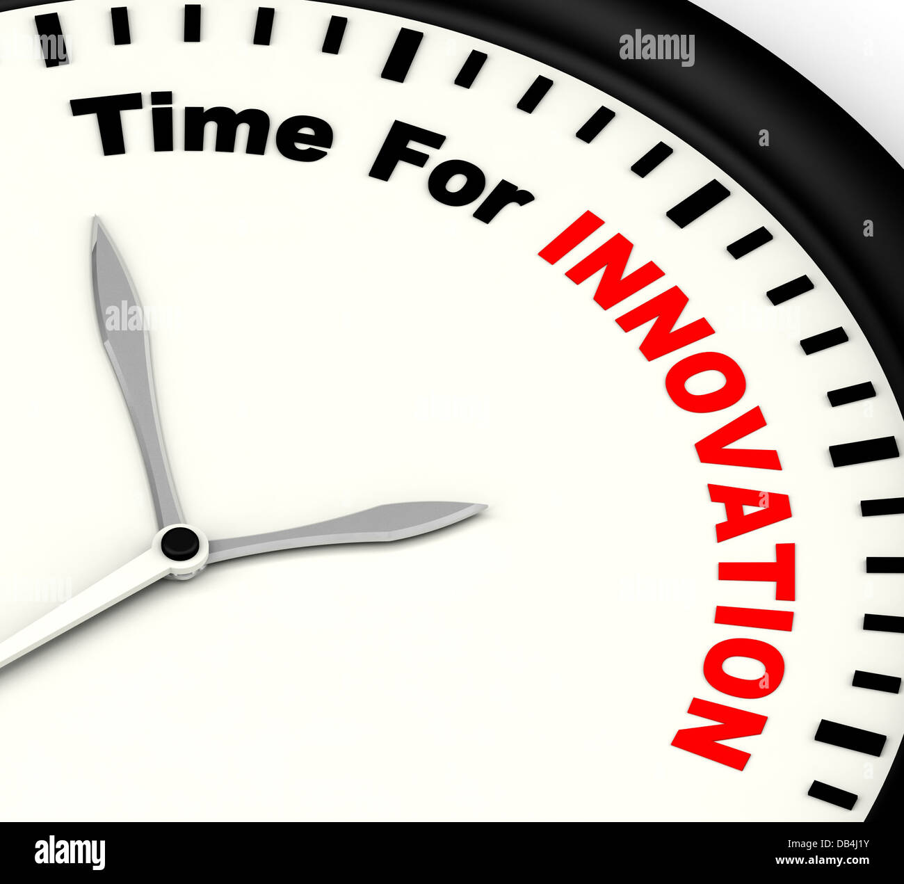Time For Innovation Showing Creative Development And Ingenuity Stock ...