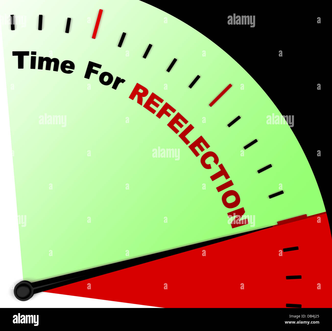 Time For Reflection Message Meaning Ponder Or Reflect Stock Photo - Alamy