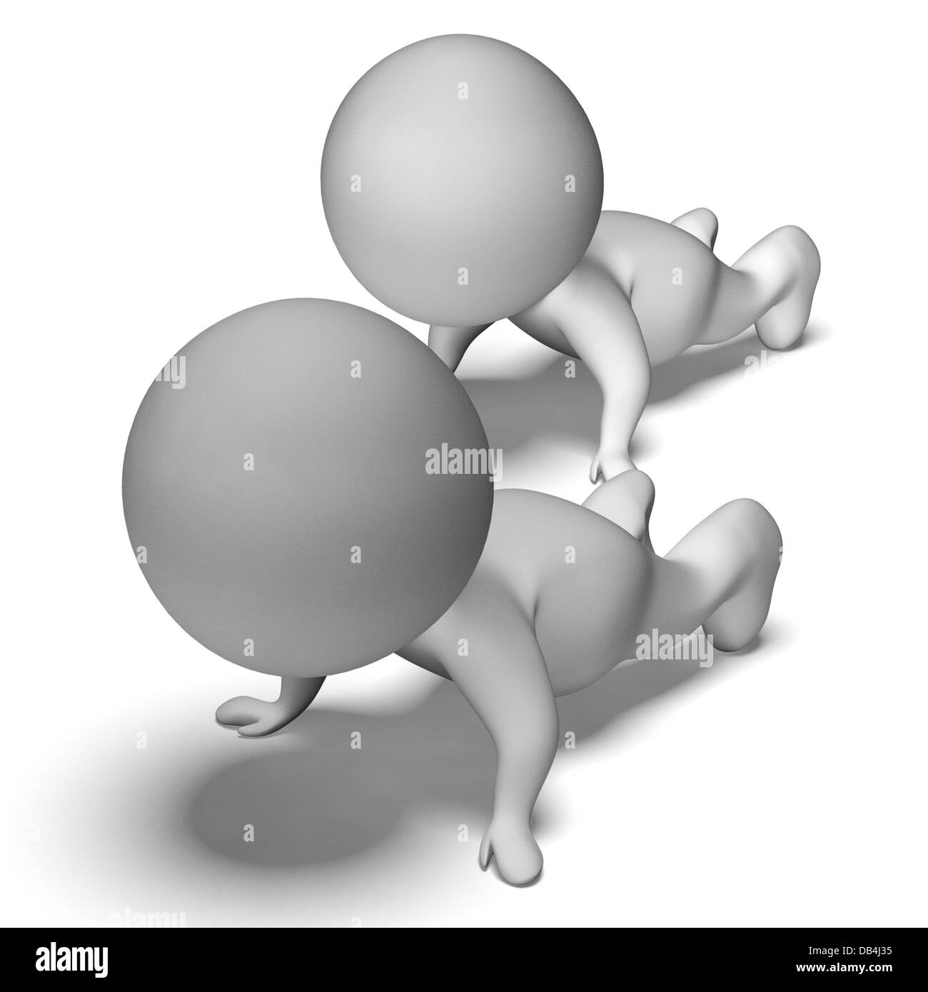3d man exercise hi-res stock photography and images - Alamy