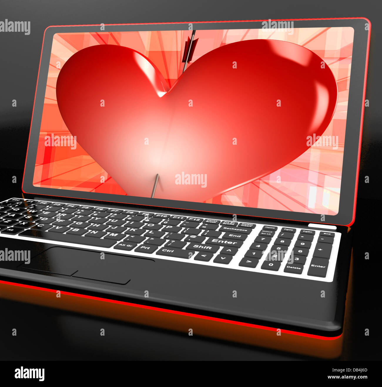 Cupid arrow heart hi-res stock photography and images - Alamy