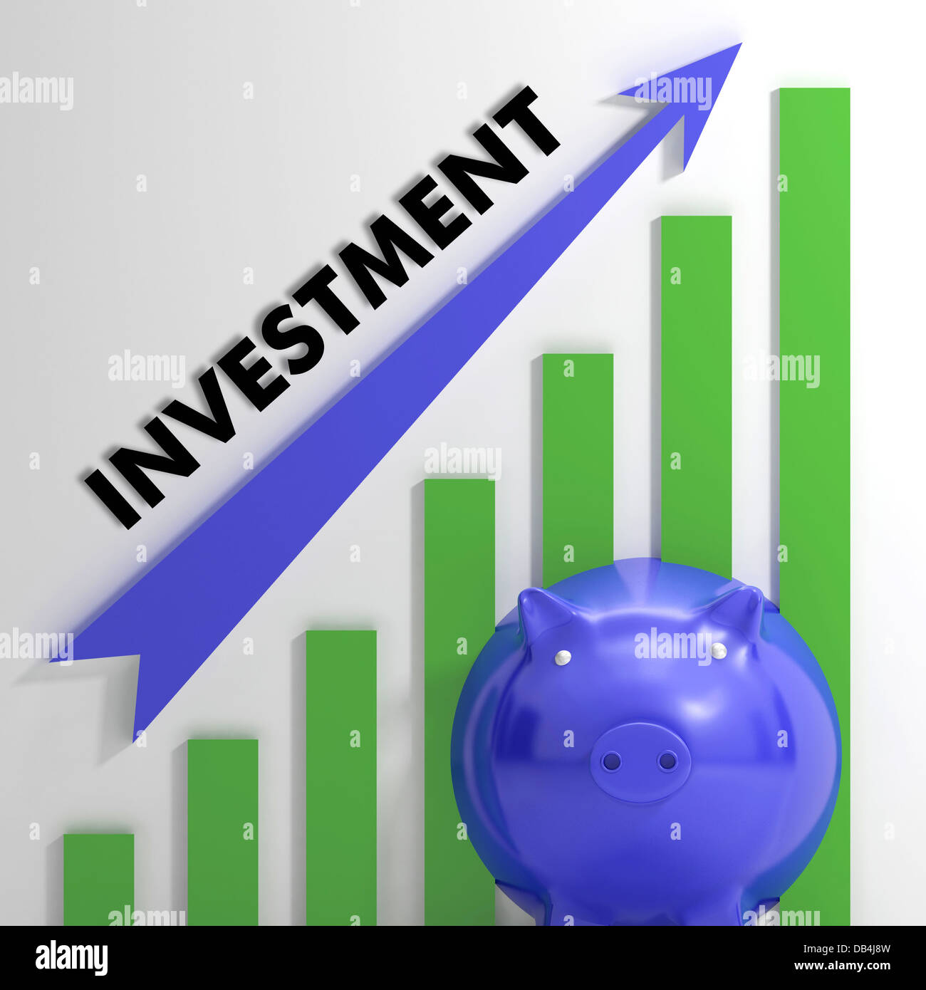 Raising Investment Chart Showing Increased Profit Stock Photo - Alamy