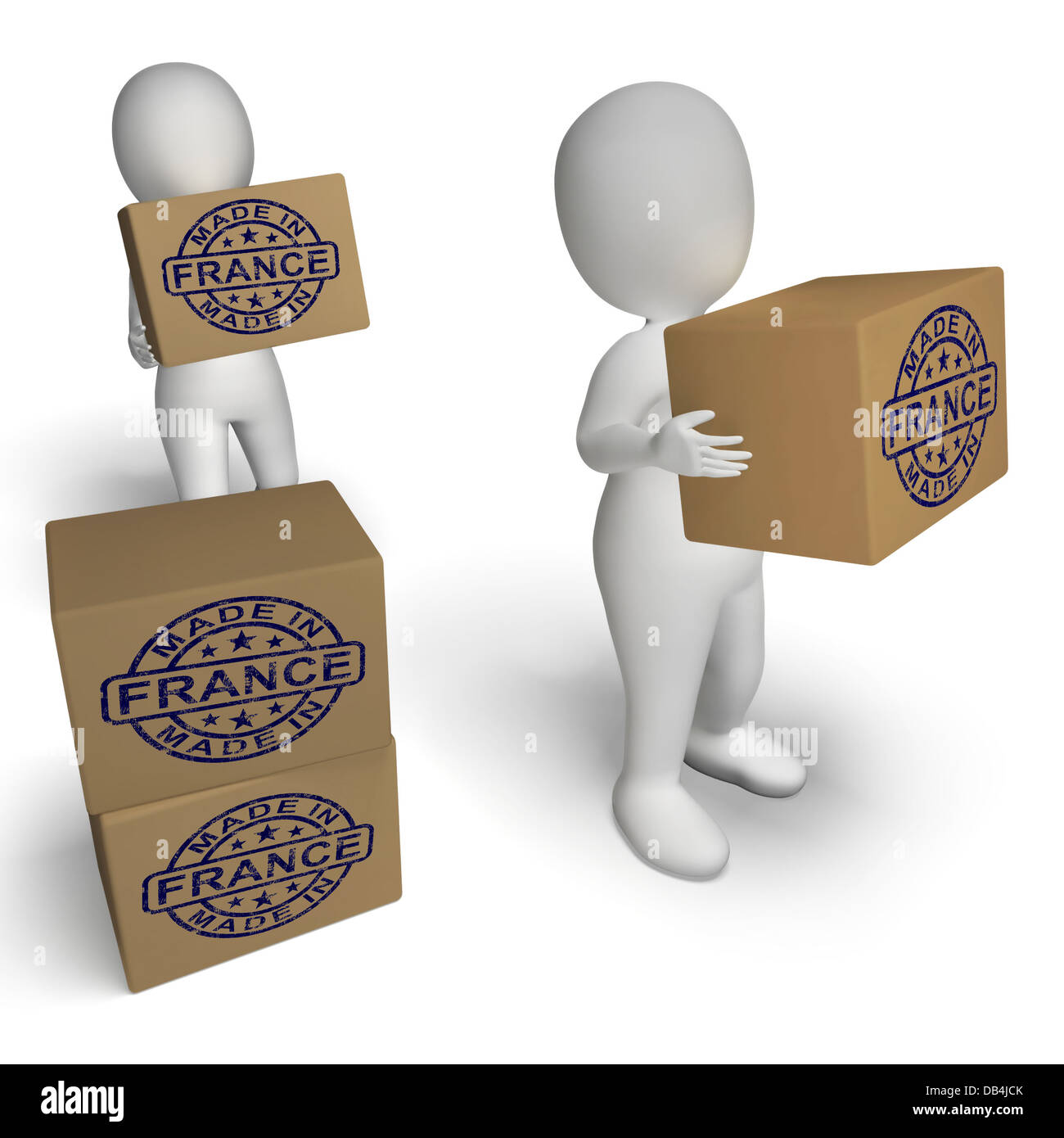Made In France Stamp Shows French Product Or Produce Stock Photo - Alamy
