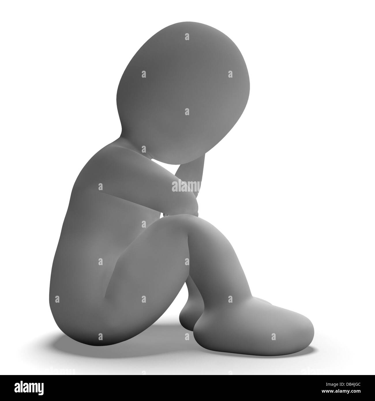 Unhappy stressed Black and White Stock Photos & Images - Alamy