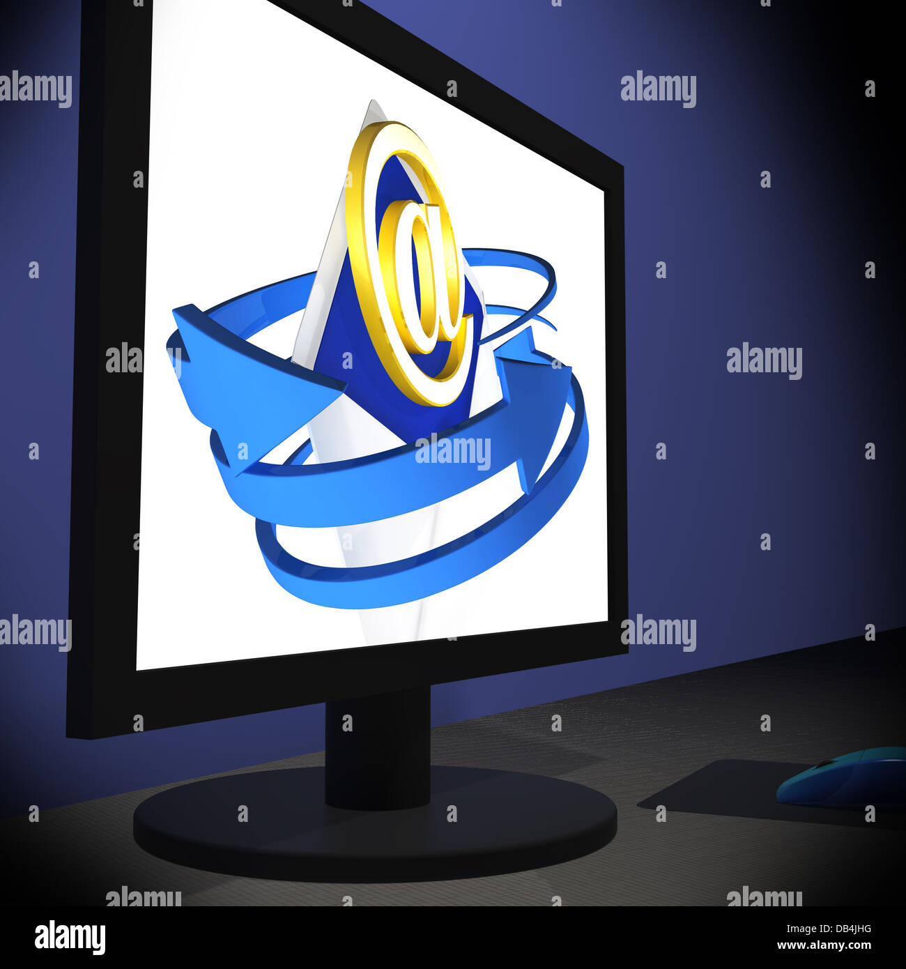 Monitor email hi-res stock photography and images - Alamy