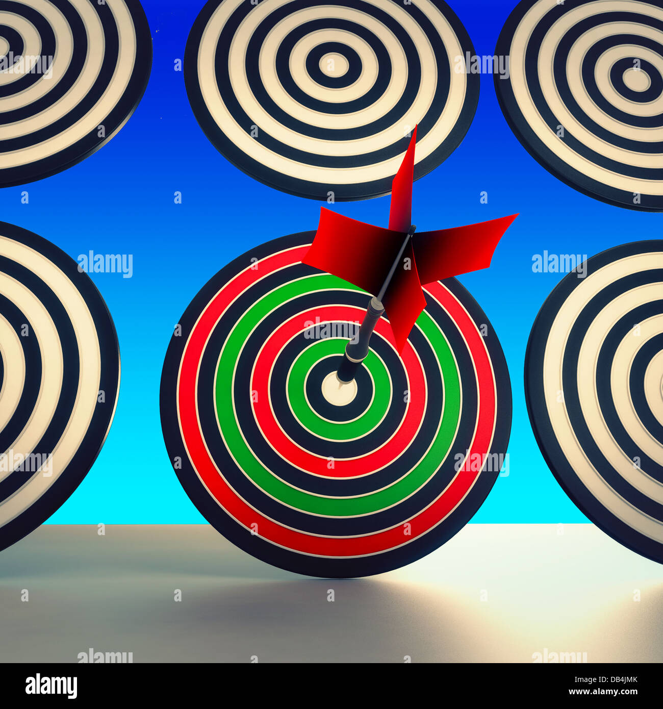 Target Winner Shows Skill, Performance And Accuracy Stock Photo - Alamy