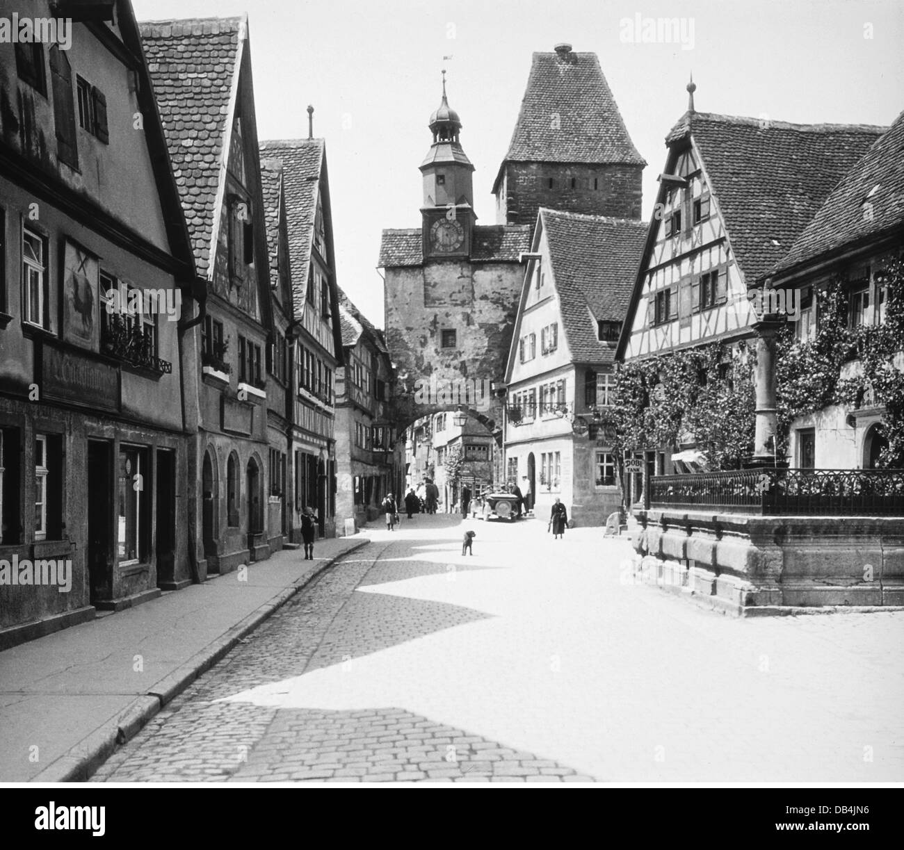 Southern germany town Black and White Stock Photos & Images - Alamy