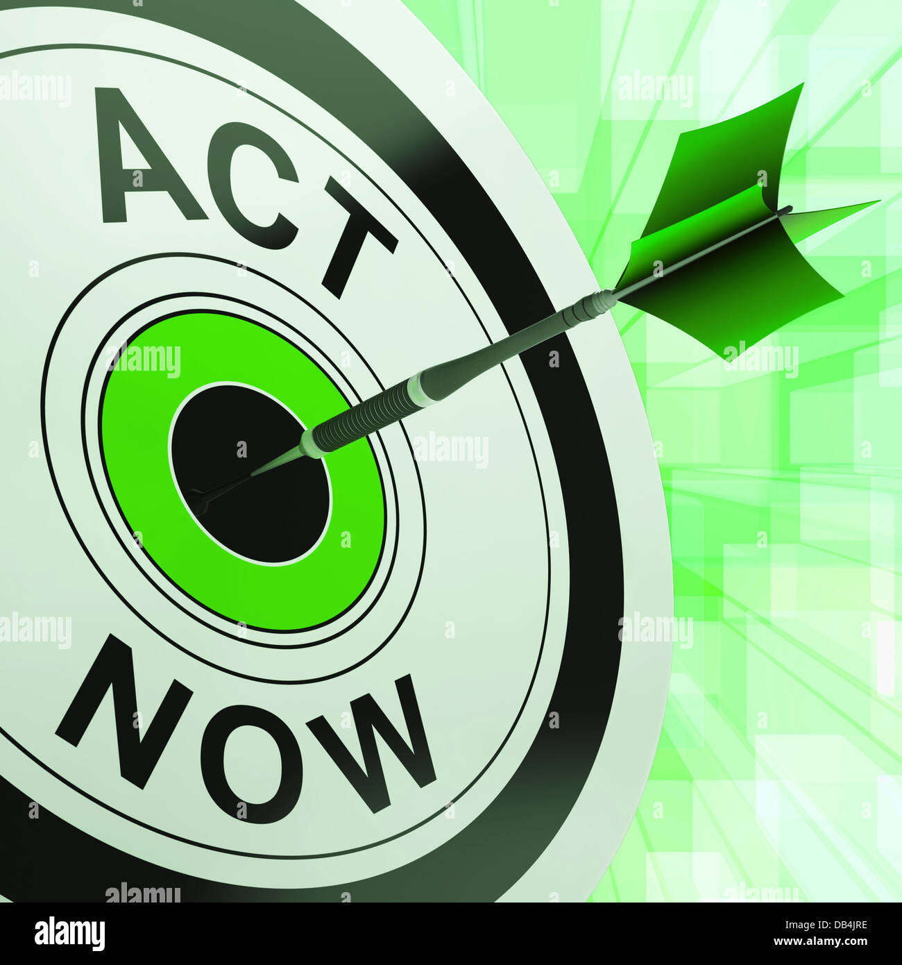 Act Now Shows Urgent Immediate Response Stock Photo - Alamy
