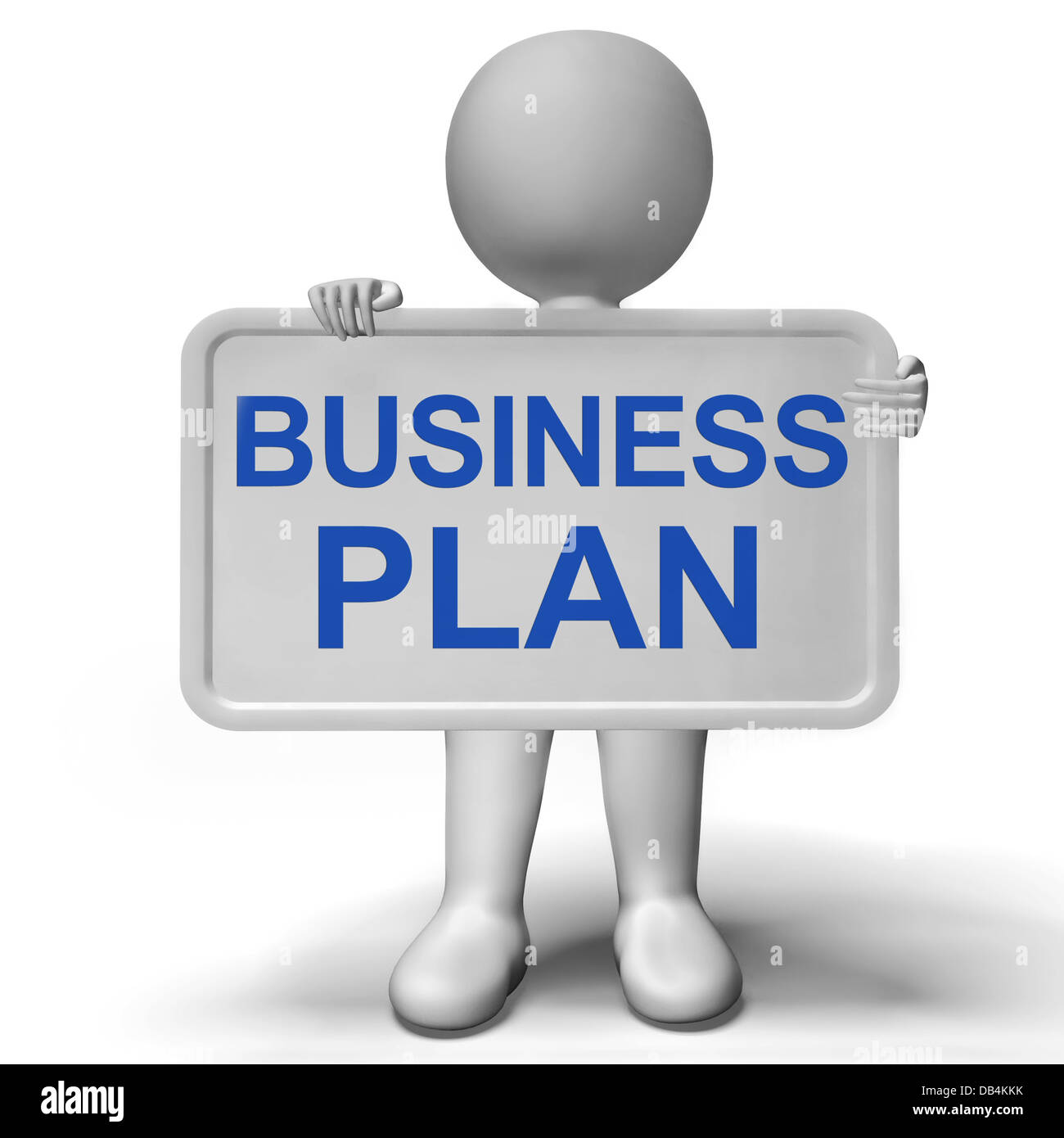 Business Plan Sign Showing Mission And Organizing Stock Photo - Alamy