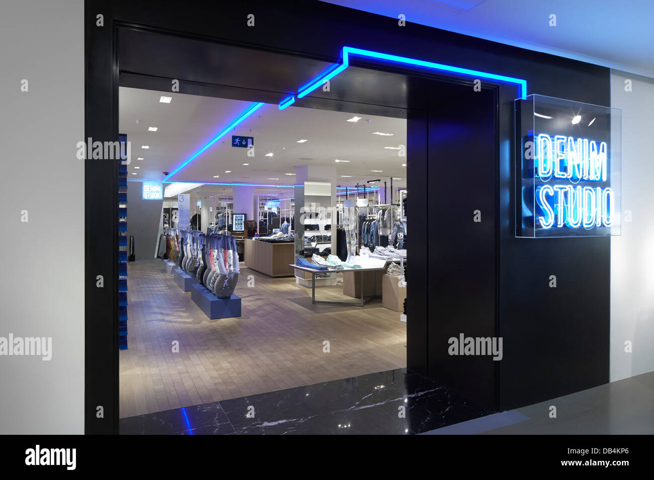 Denim Studio, London, United Kingdom. Architect: HMKM, 2013 Stock Photo ...