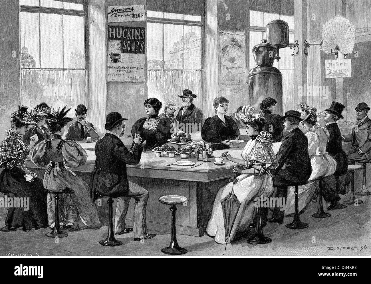 Restaurant Food 19th Century Stock Photos & Restaurant Food 19th ...