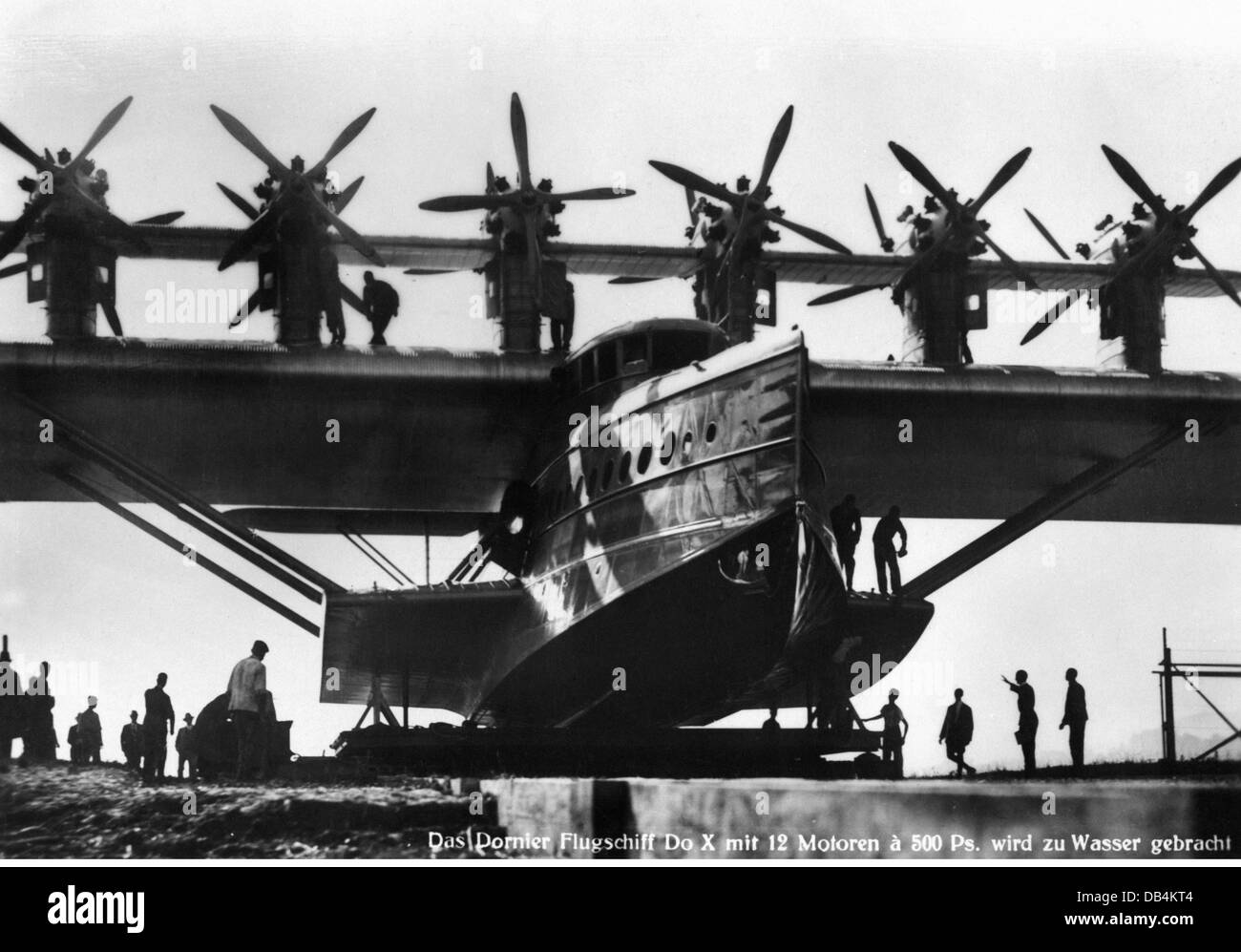 Dornier do x with 12 engines Black and White Stock Photos & Images - Alamy