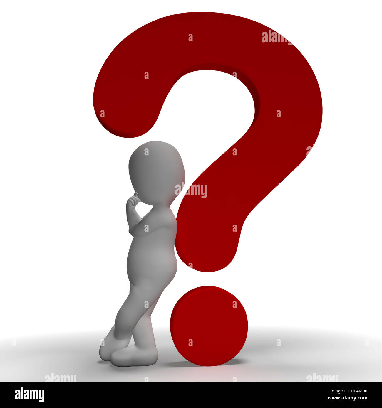 Question mark and man hi-res stock photography and images - Alamy