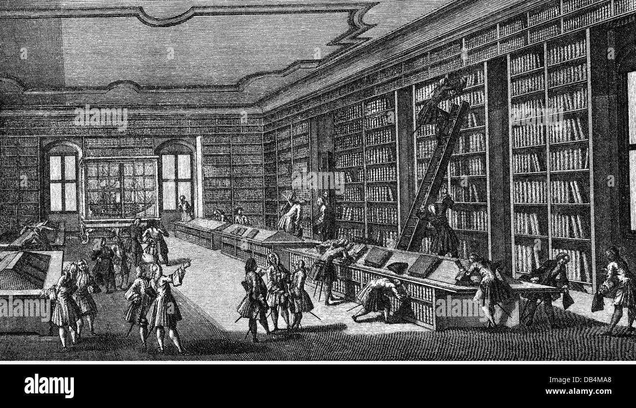 University library hall Black and White Stock Photos & Images - Alamy