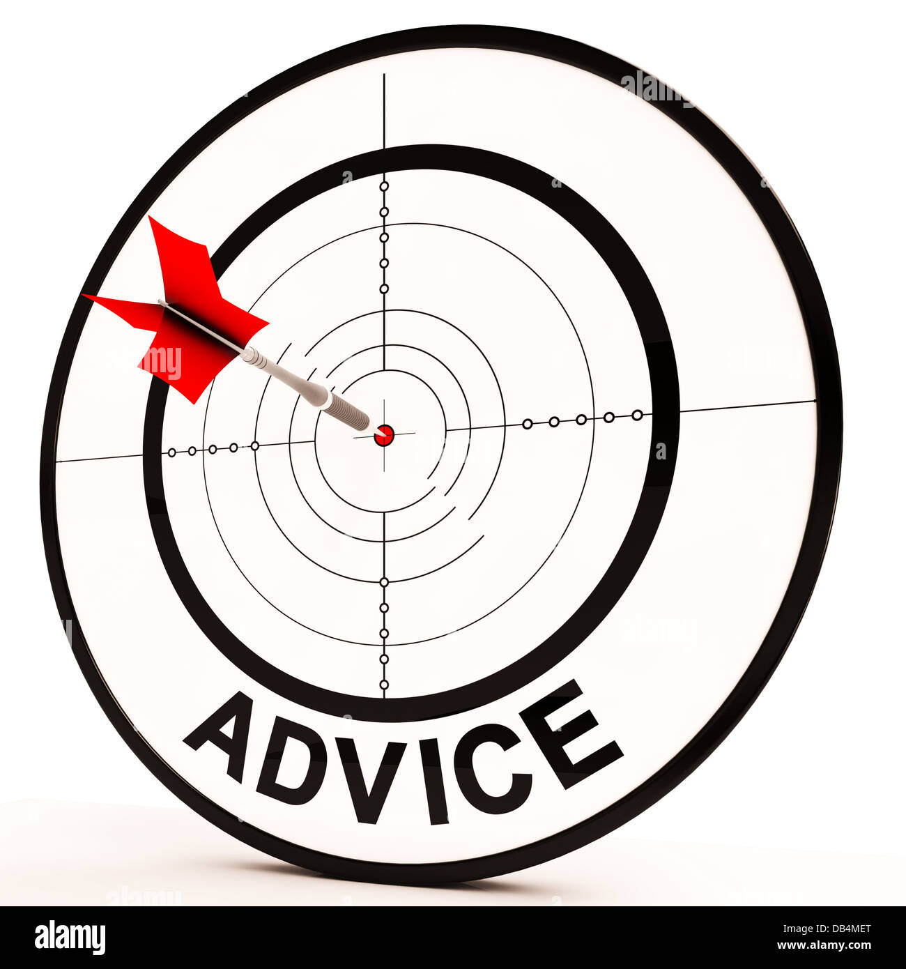 Advice Target Shows Support Help And Information Stock Photo - Alamy