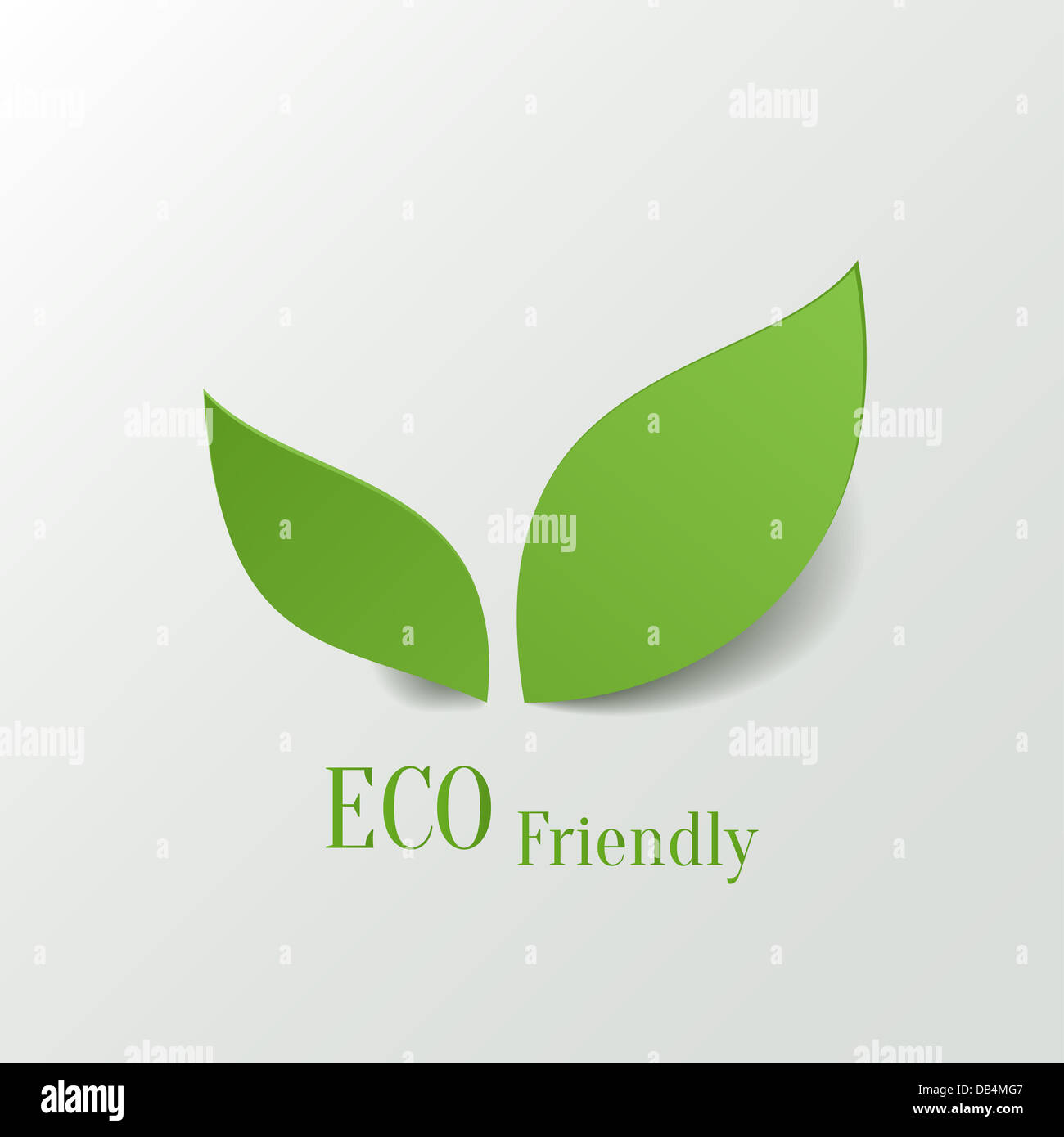 Green eco friendly background - abstract paper leaves Stock Photo - Alamy