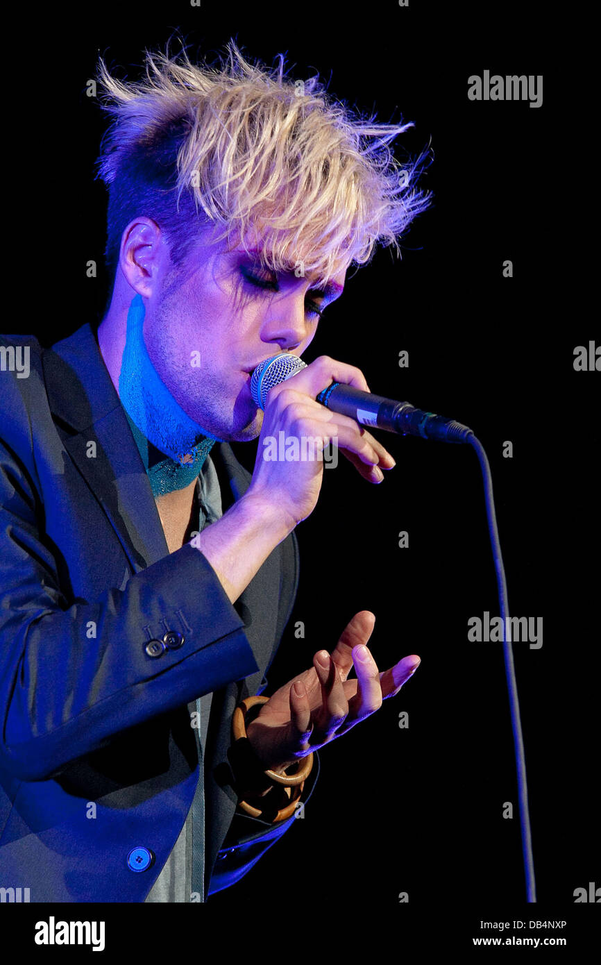 Justin Tranter of Semi Precious Weapons performing the 'Monster Ball ...