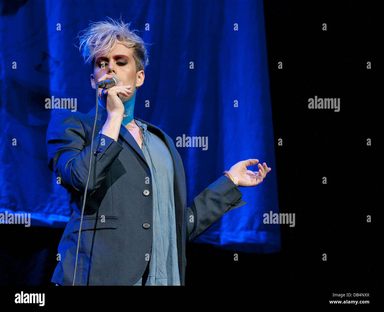 Justin Tranter of Semi Precious Weapons performing the 'Monster Ball ...