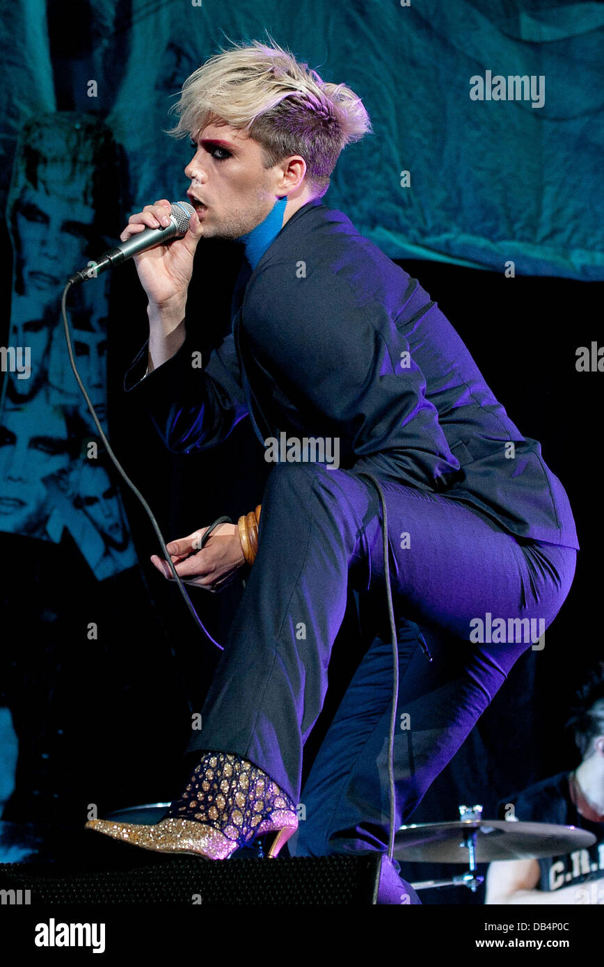 Justin Tranter of Semi Precious Weapons performing the 'Monster Ball ...